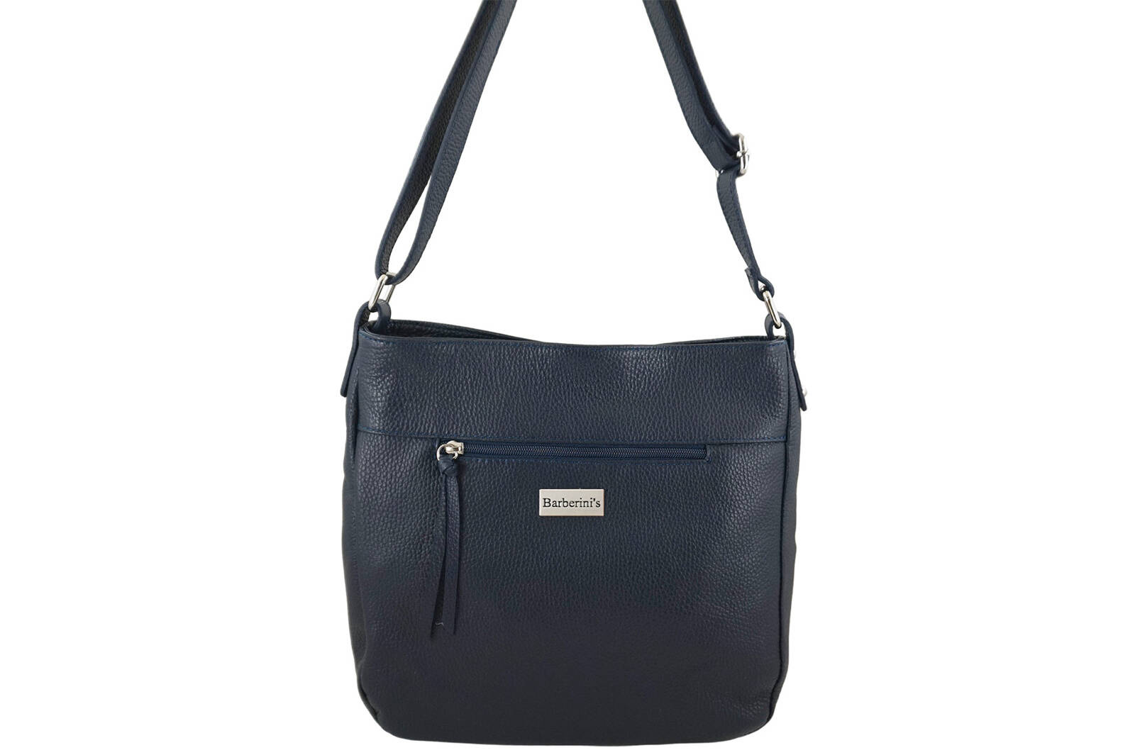 Torebka codzienna skórzana damska - Granatowa